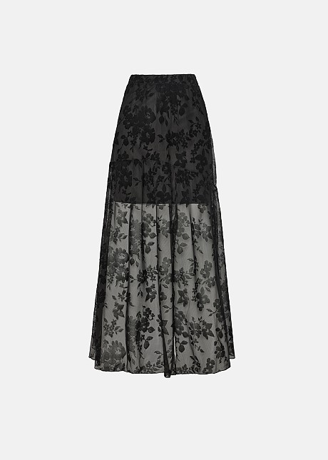Maxi lace devore skirt | LYNNE